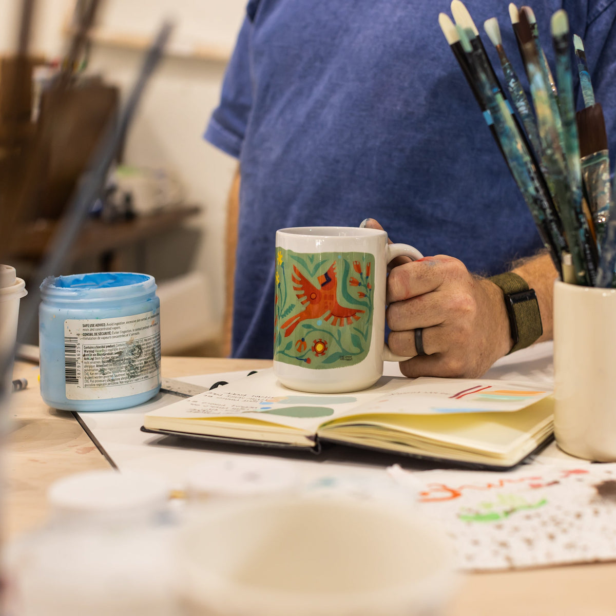 Art-Inspired Ceramic Coffee Mugs – Adam Trest Studio