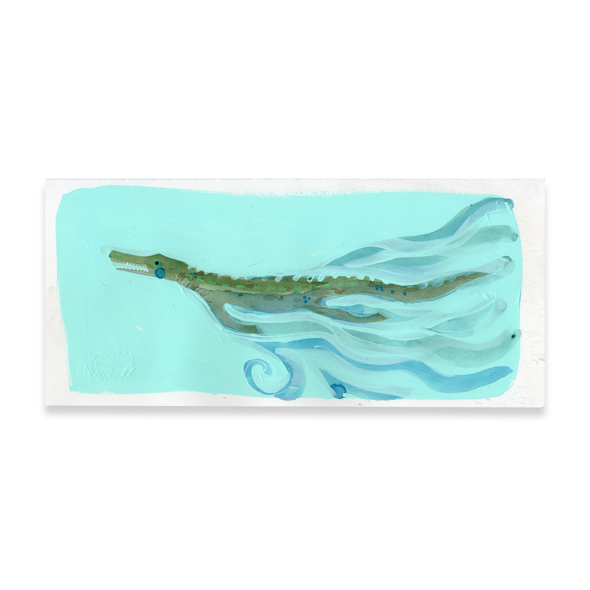 Alligator Study I 6.5"x14" – Adam Trest Studio