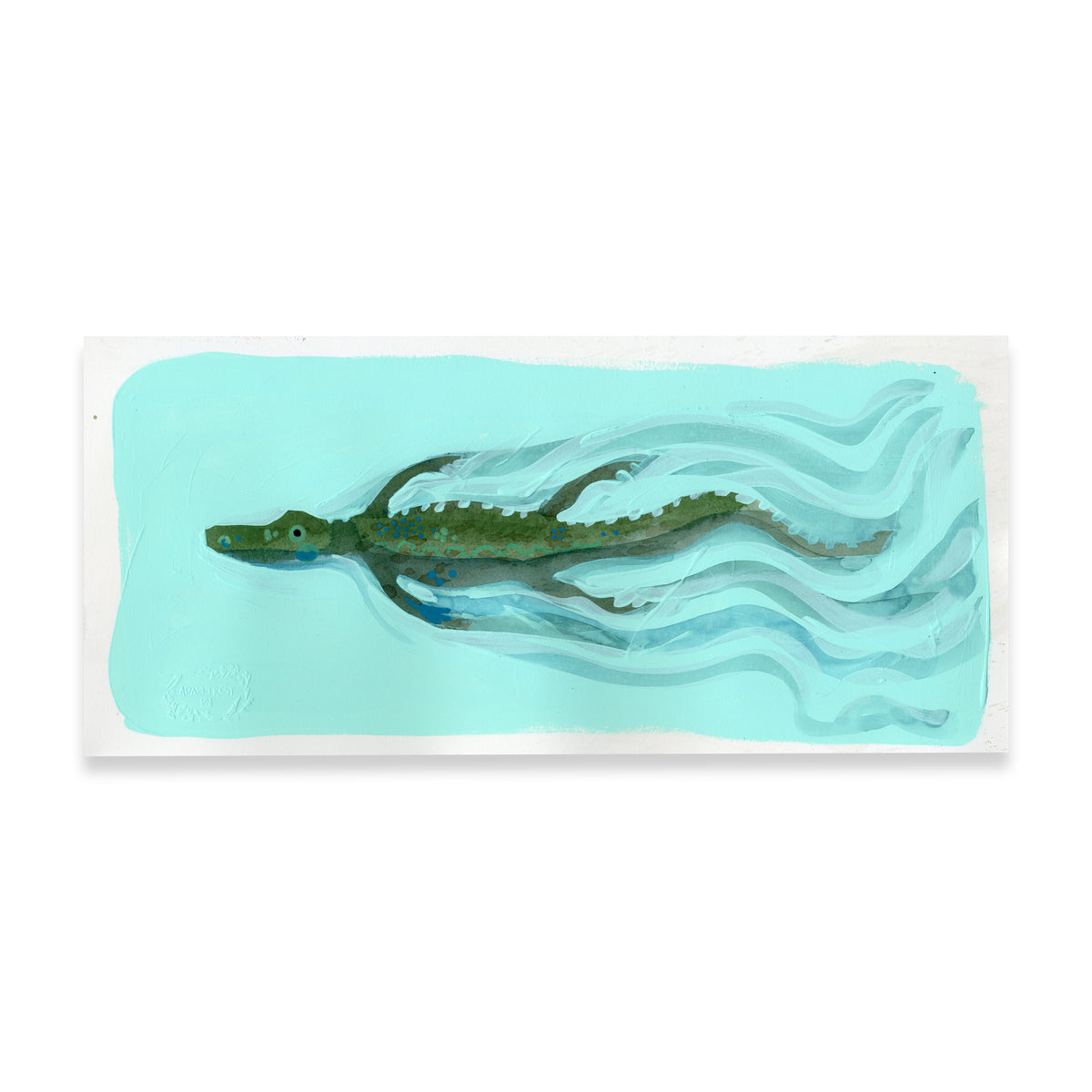 Alligator Study II 6.5"x14" – Adam Trest Studio