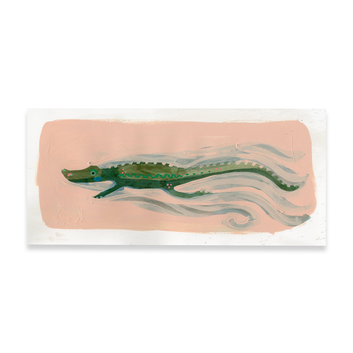 Alligator Study III 6.5"x14" – Adam Trest Studio