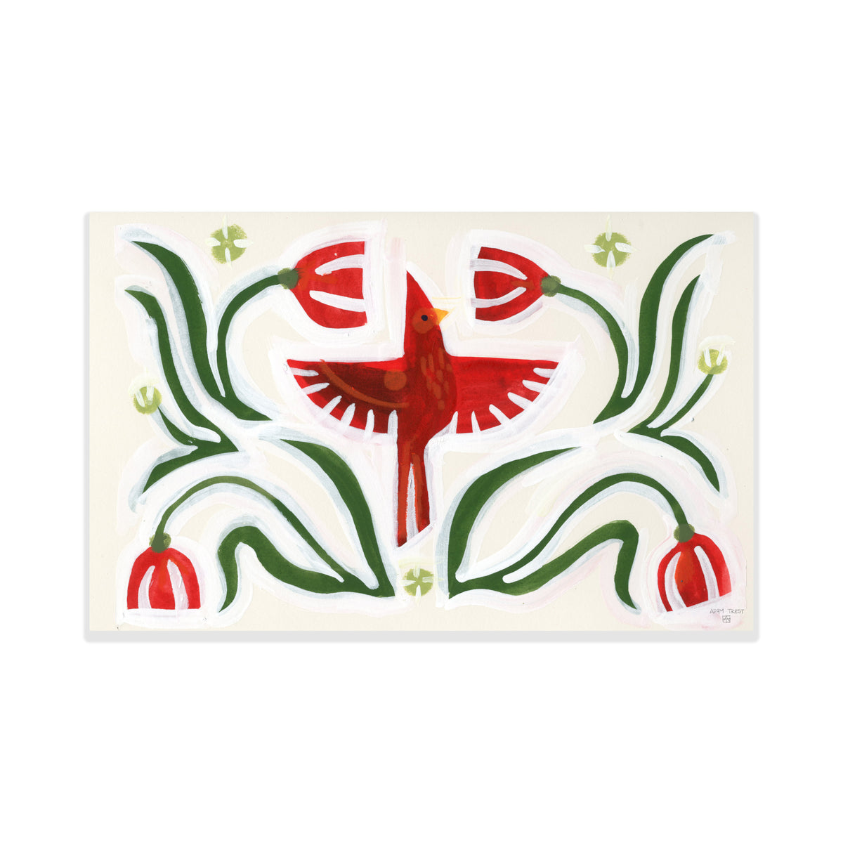 Single Cardinal - 6x9 – Adam Trest Studio